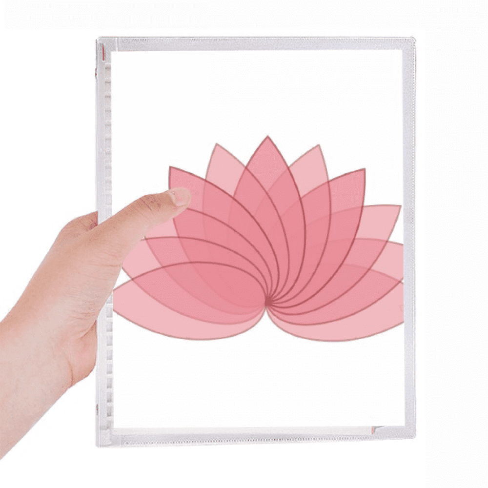 flower lotus flower illustration notebook loose diary refillable ...