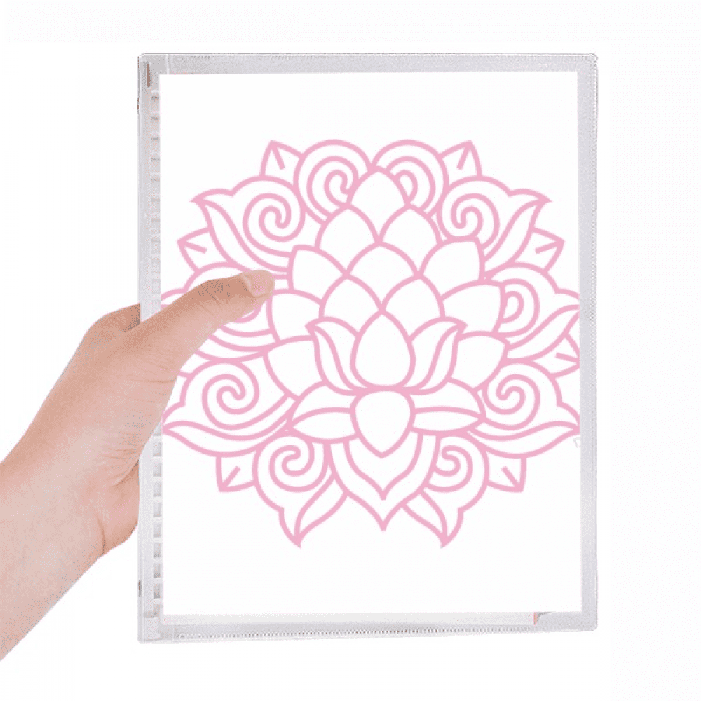 flower lotus lotus flower notebook loose diary refillable journal ...