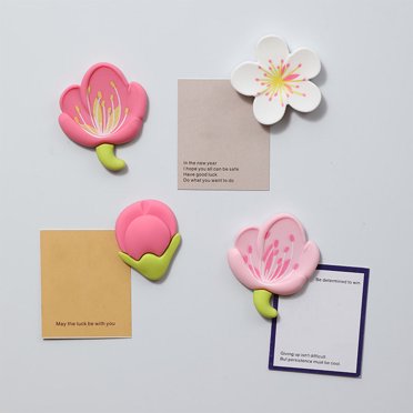 12Pcs Flower Shape Magnet Decals, Memo Magnets Reinforcement Stickers ...