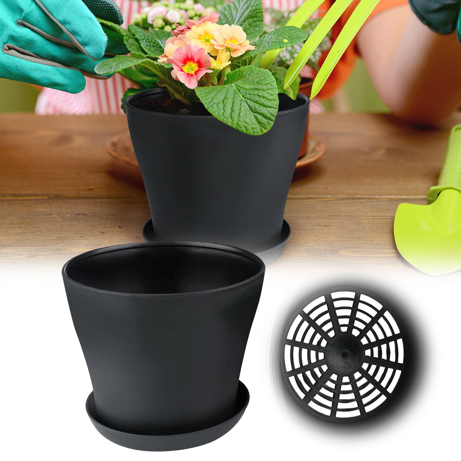 flower pots outdoor clearance with Drainage planters for outdoor plants ...
