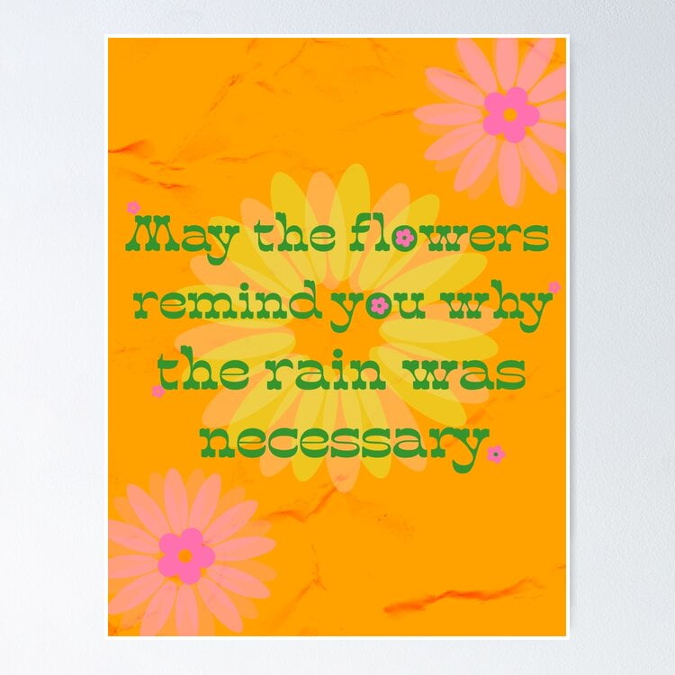 flower reminder Poster - KIRA.1088, UNFRAMED-12x18 - Walmart.com