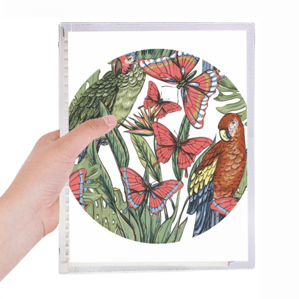 flower white bird notebook loose diary refillable journal statiry ...