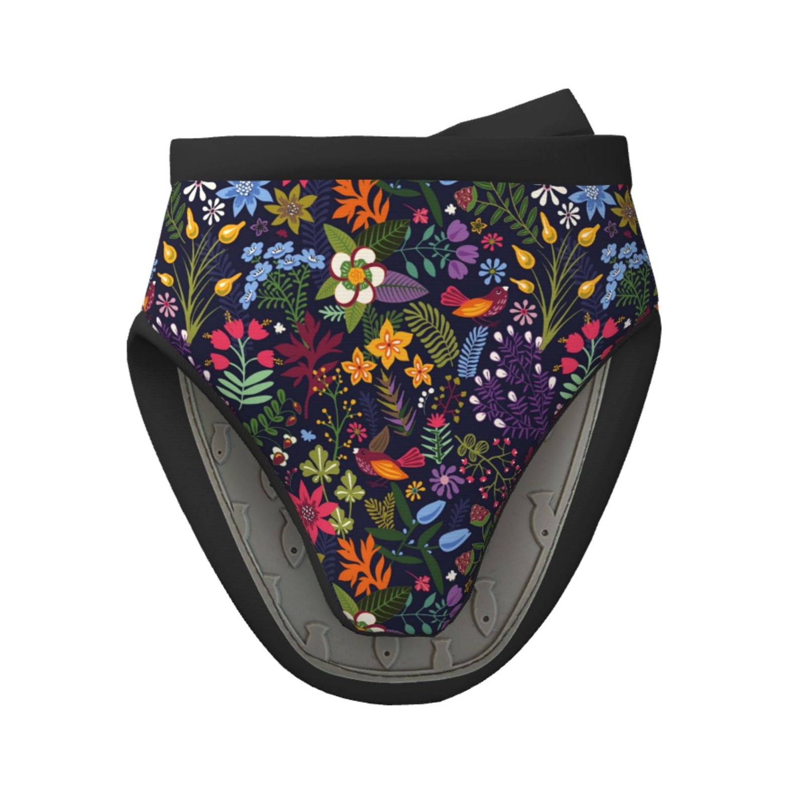 flowers and birds Oven Mitts Heat Resistant, Soft Lining Silicone Mini ...