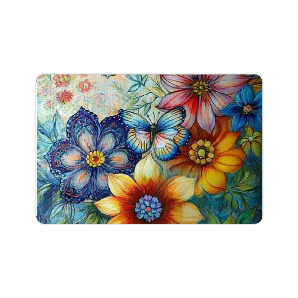 flowers butterfly environmentally friendly and easy to clean, Home ...