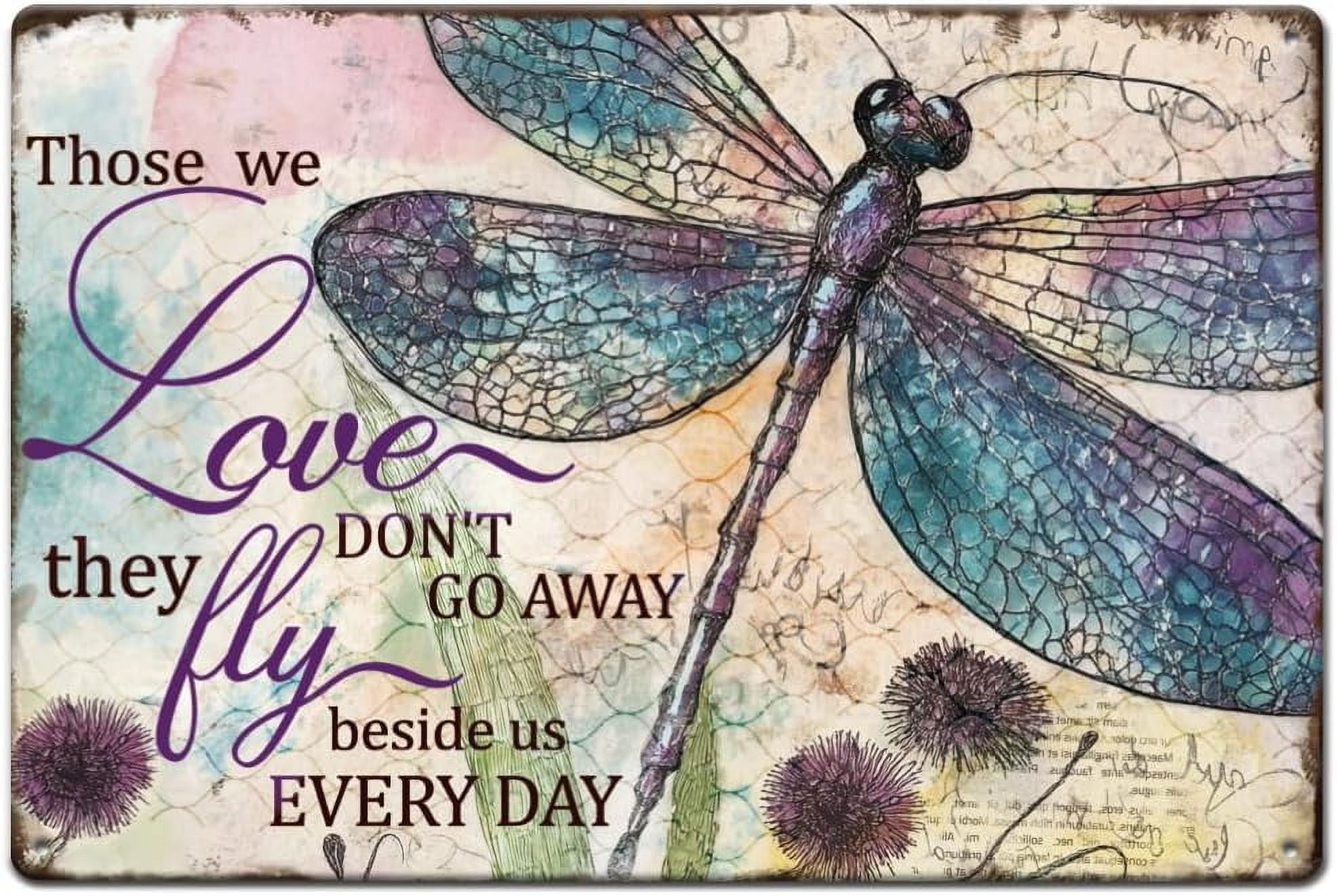 fly Metal Tin Sign Inspirational Quotes Tin Sign We Love Don'T Go Away ...