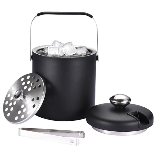 flybold Small Ice Bucket for Parties - Ice Bucket with Lid for Cocktail ...