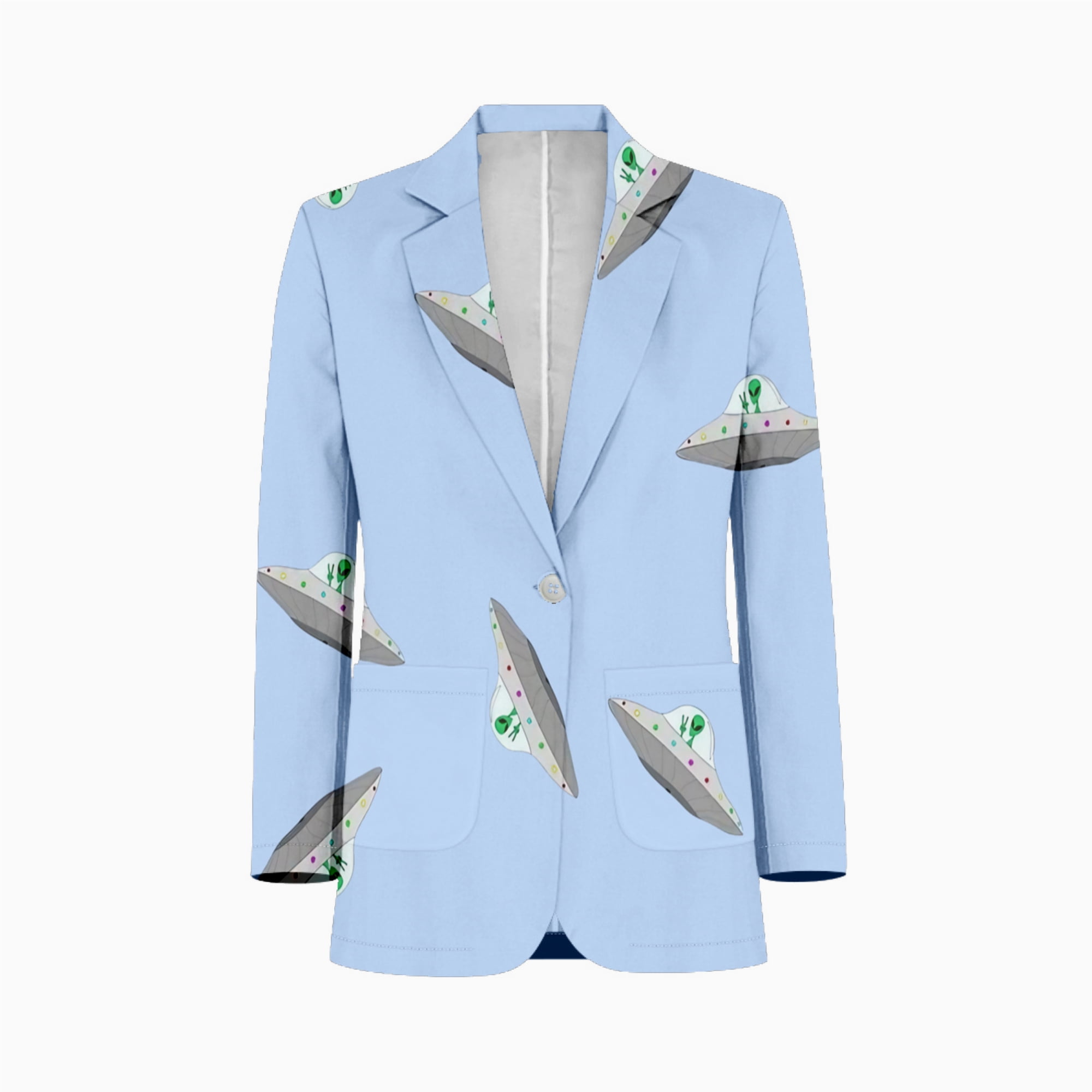 flying saucer peace alien Mens Suits Shawl Collar Slim Fit Suit Mens ...