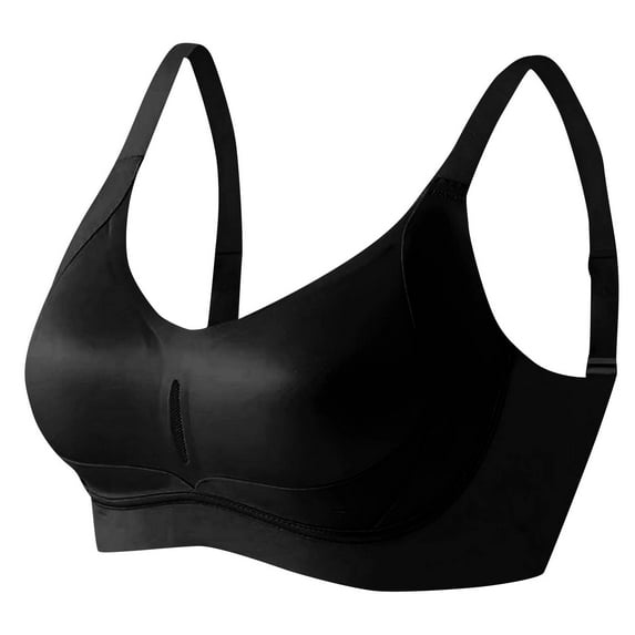 flyskyup Wireless Bras for Womens U-Back Full Coverage Adjustable Thin ...