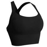 flyskyup Womens Casual Bras Criss Cross Back Fixed Cup Wireless Color ...