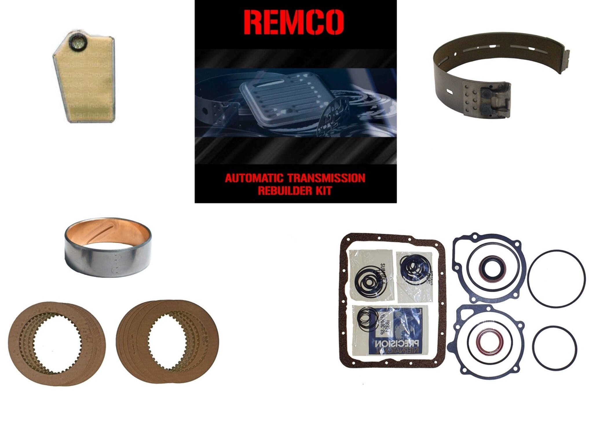 fmx (68-81) transmission rebuilt kit overhault clutches front band pump ...