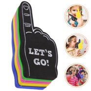 2 Pack Giant Blue Foam Fingers, #1 and 'It's Goin' Down', Sports ...