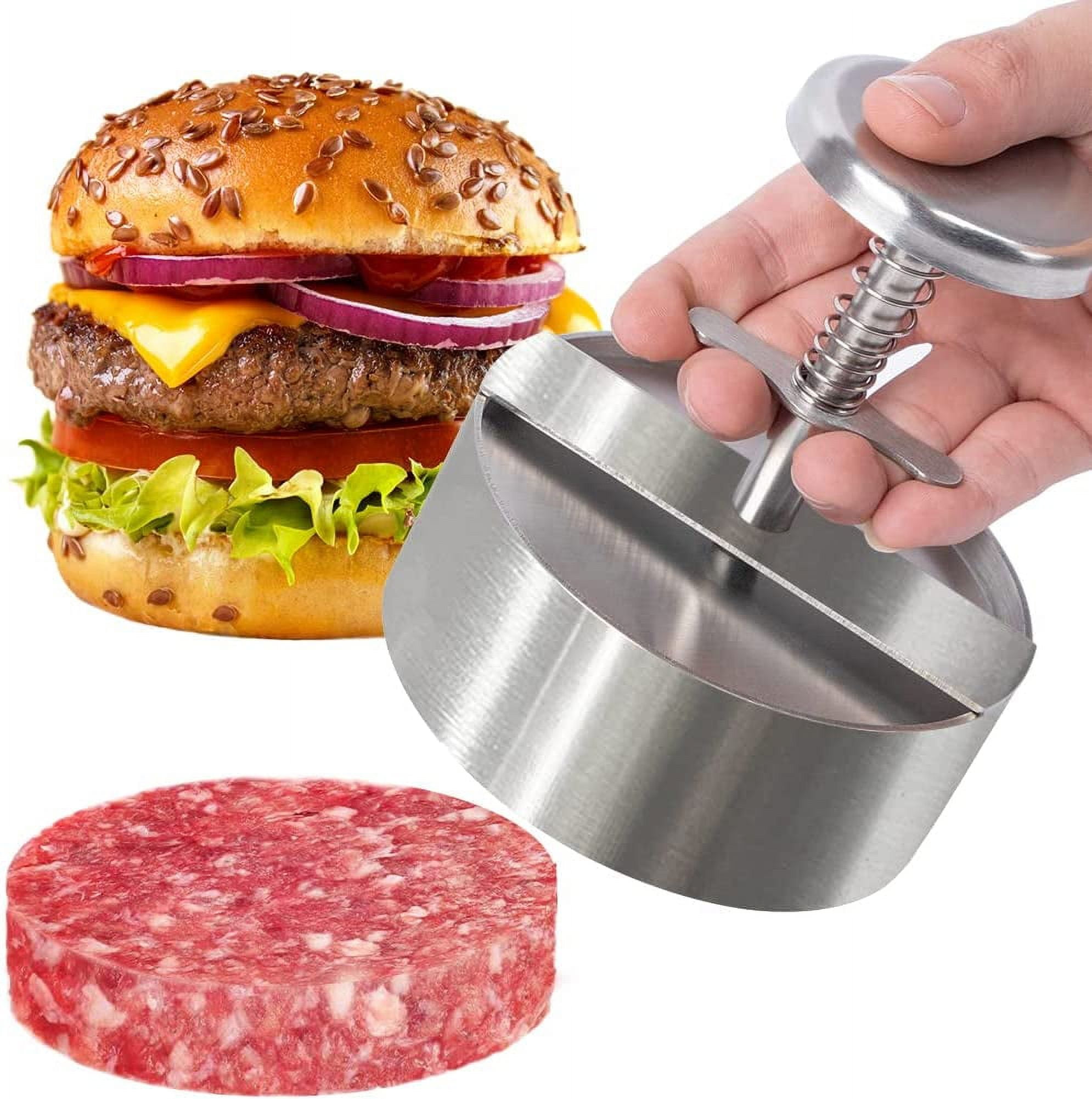 foci cozi Hamburger Press Patty Maker- Stainless Steel Burger Patty ...