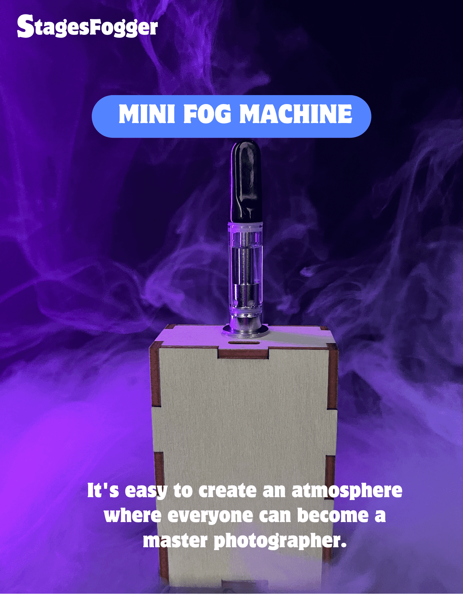 fog Machine for Photography Cosplay Smoke Making Machine Mini Smoke ...