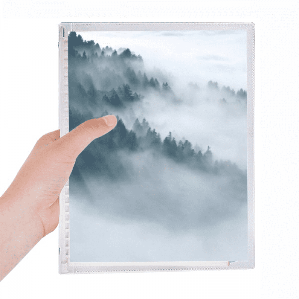 fog mountain cloud notebook loose diary refillable journal statiry ...