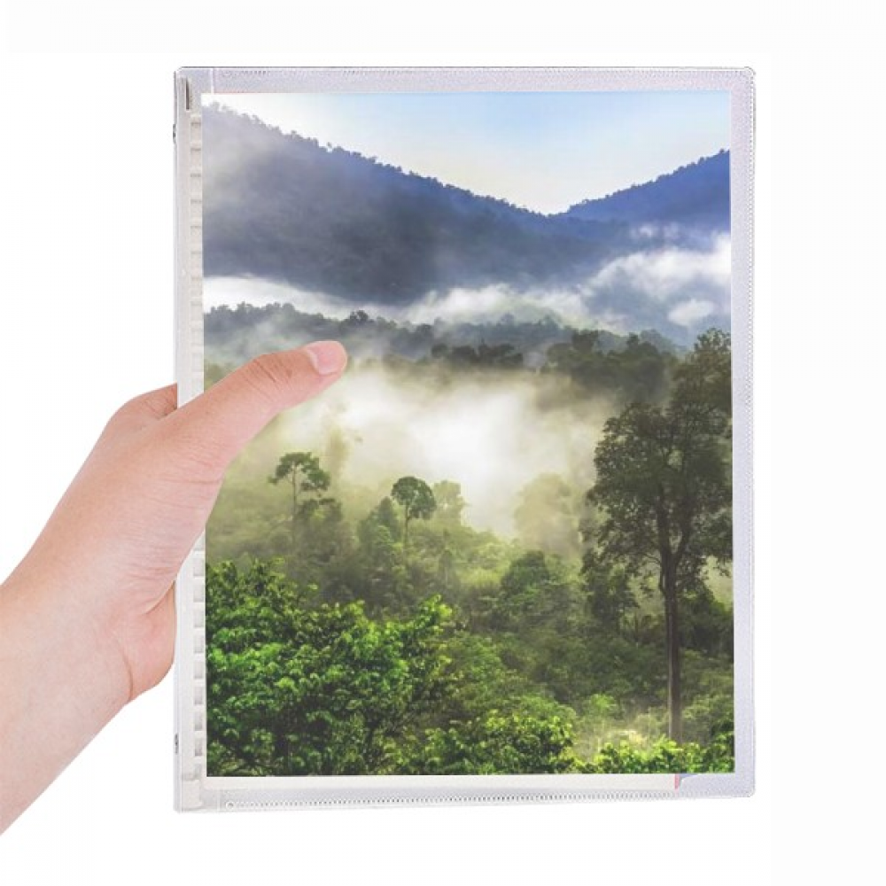 fog ry science nature scenery notebook loose diary refillable journal ...