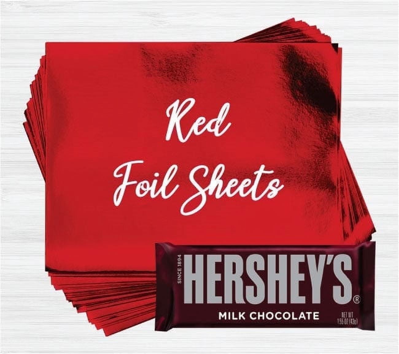 foil40 Candy Wrapper Store Red Foil "Card Stock" 6 x 7.5 inches, 40 ...