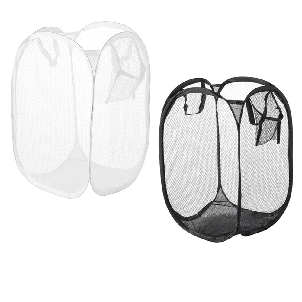 foldable laundry basketMesh pop-up laundry basket, with durable handle ...