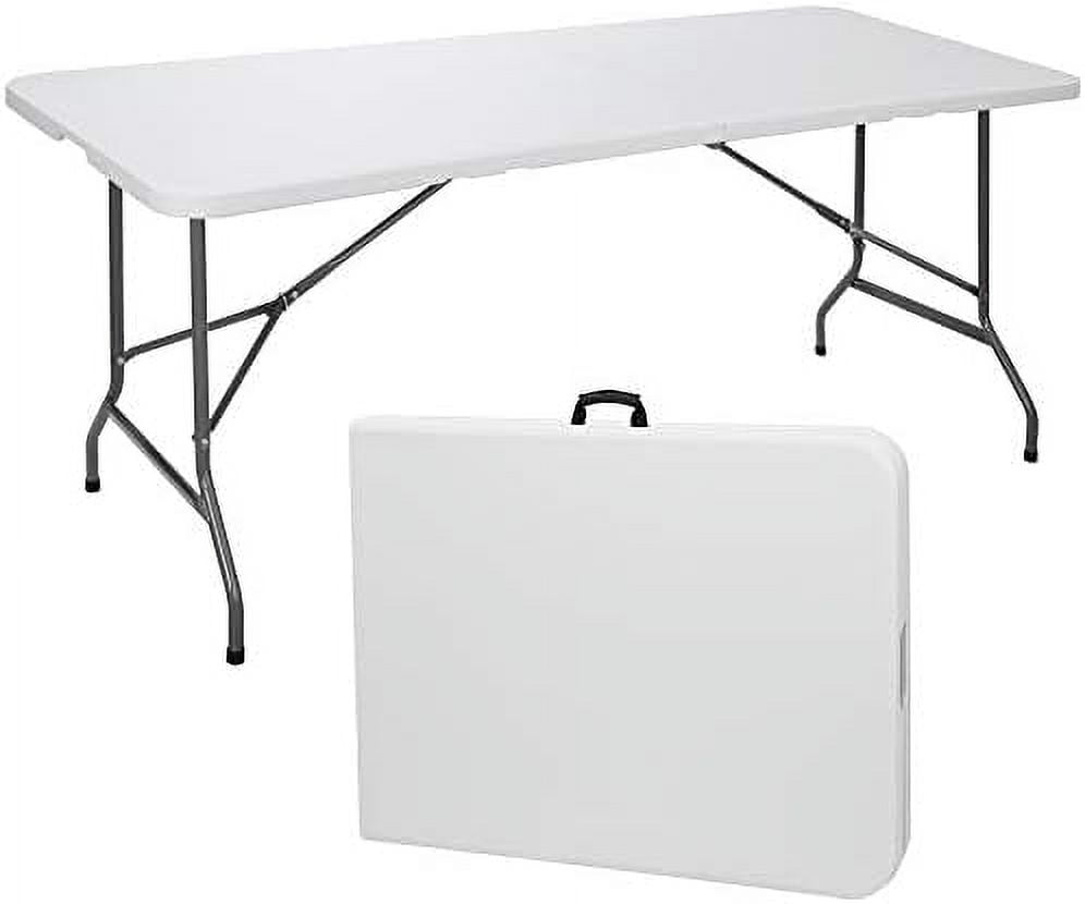 folding event table, heavy duty picnic table indoor outdoor camping ...