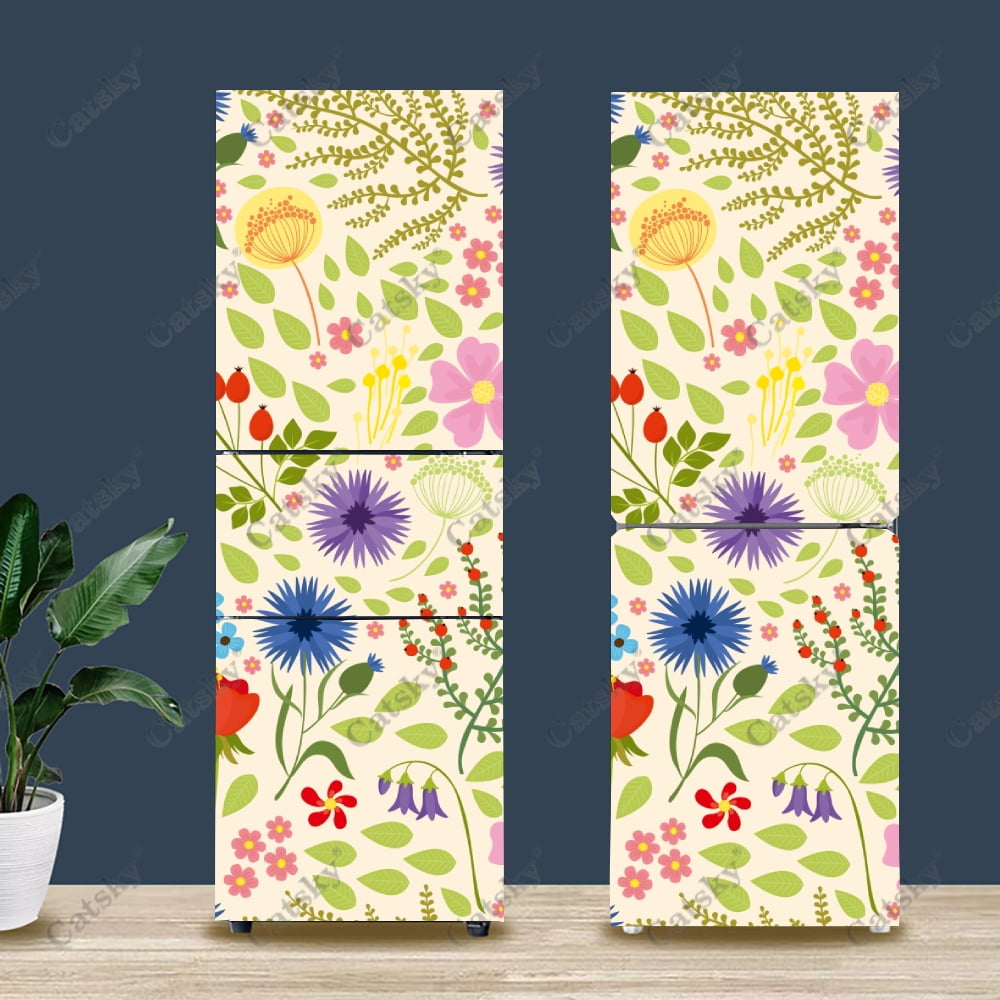 foliage plant Refrigerator Stickers Home r Kitchen Murals DIY Wall ...