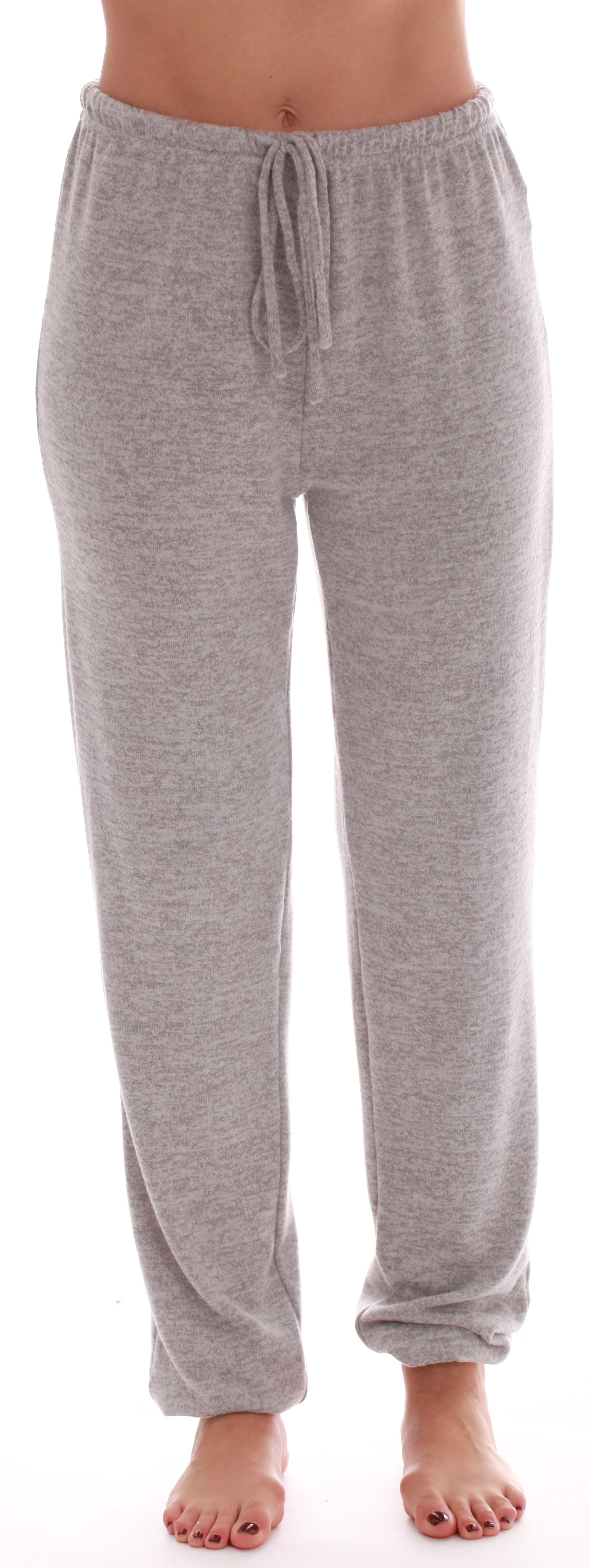 #followme Buffalo Plaid Flannel Pajama Joggers for Womens (Grey, 3X ...