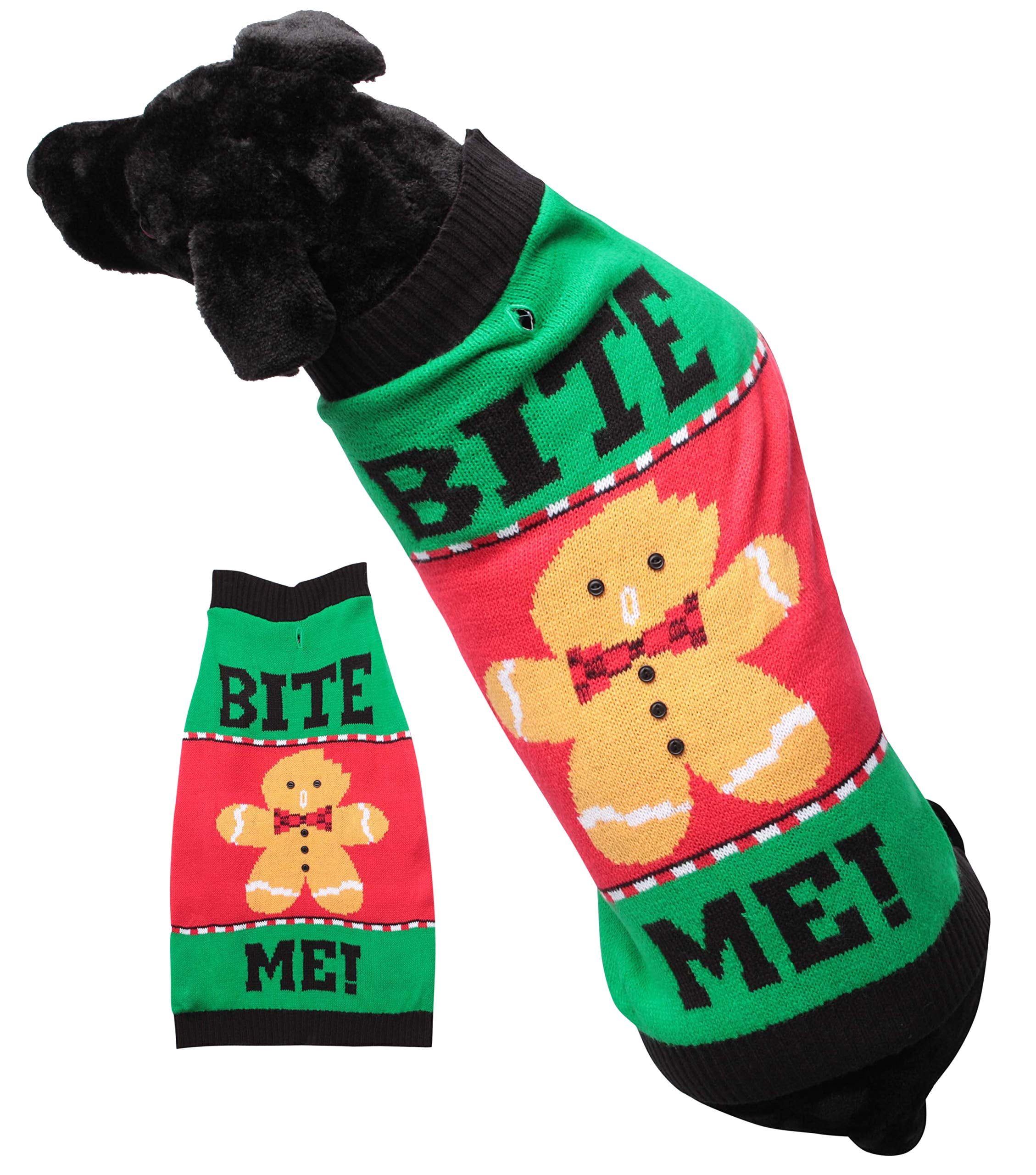 #followme Dog Sweaters Clothes for Dogs 6834-323-XXL (Bite Me, Dog XX ...