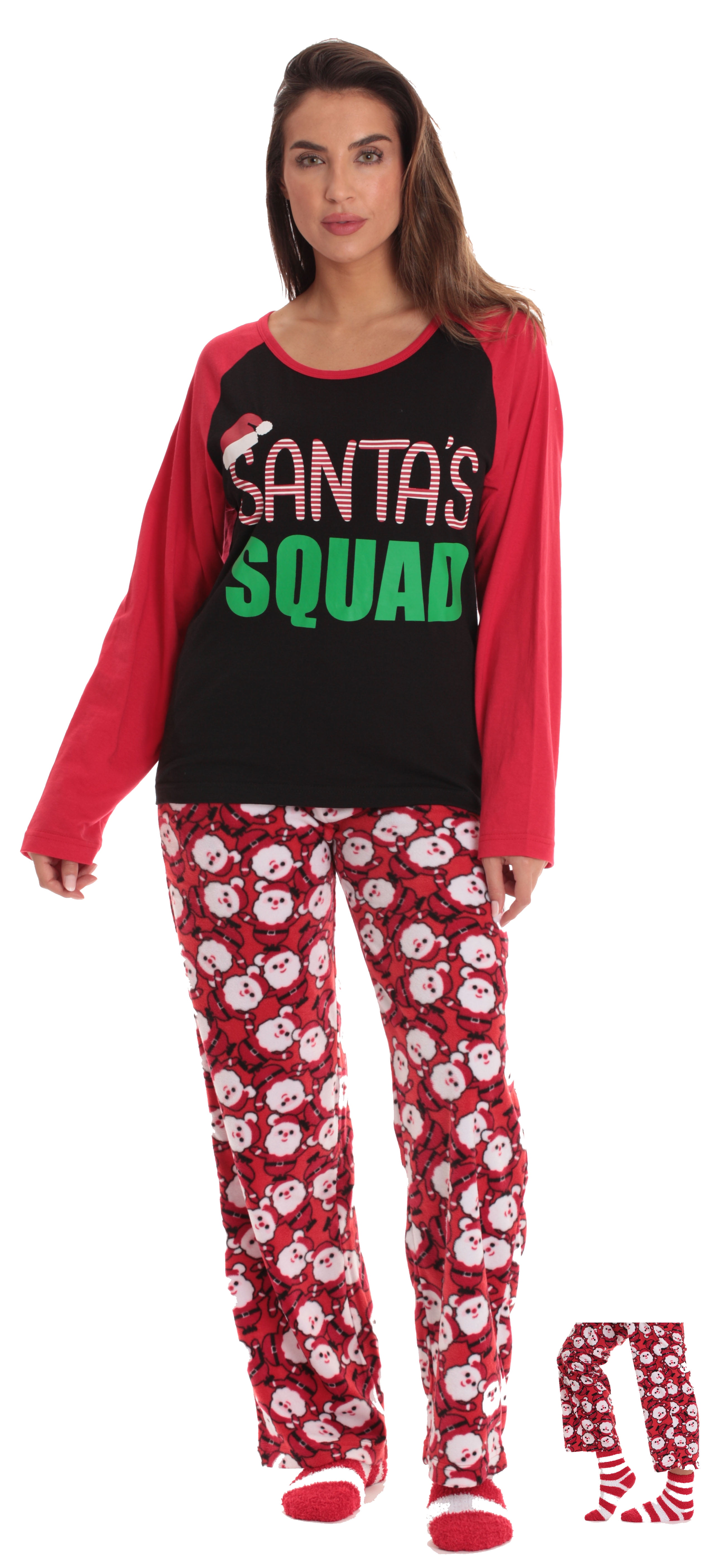 #followme Matching Christmas Pajamas for Family or Couples (Santa Squad ...