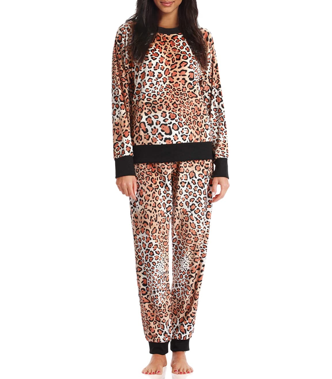 #FollowMe Womens Ultra-Soft Velour Jogger Pajama Set Relaxing & Stylish ...