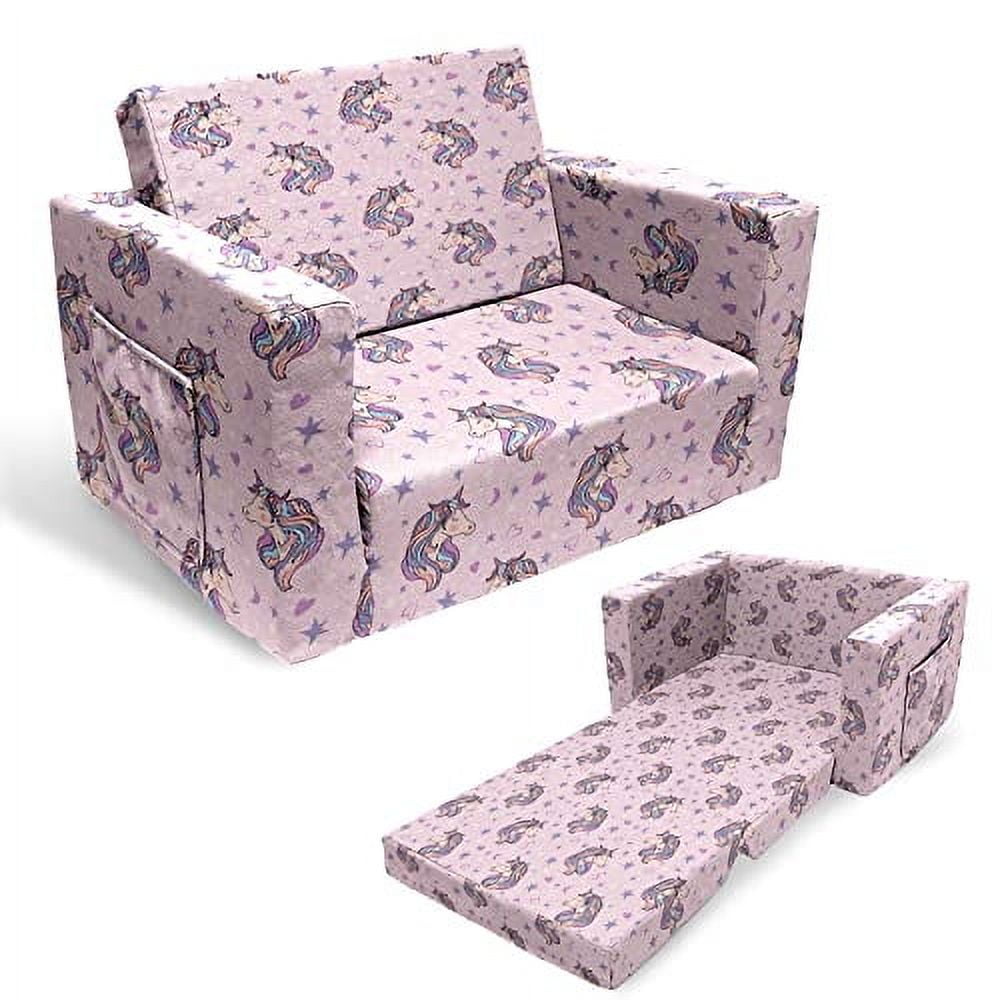 fond+found Kids Sofa, Children's 2 in 1 Convertible Sofa to Lounger ...