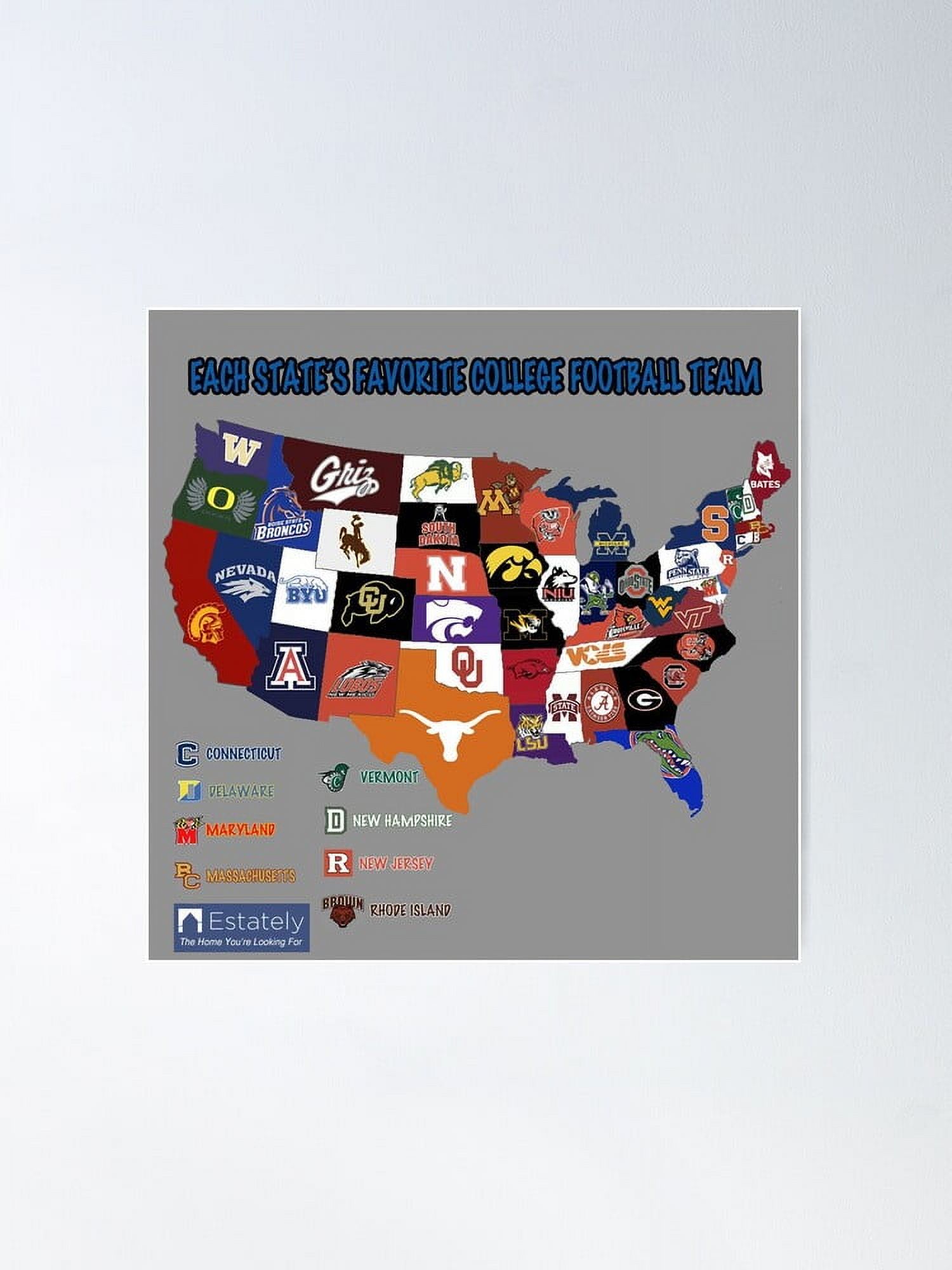 football club map Poster - Walmart.com