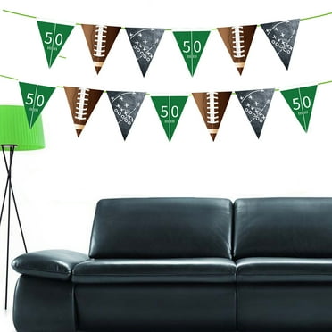 NUOLUX American Football Theme Pennant Decorative Banner Set Football ...