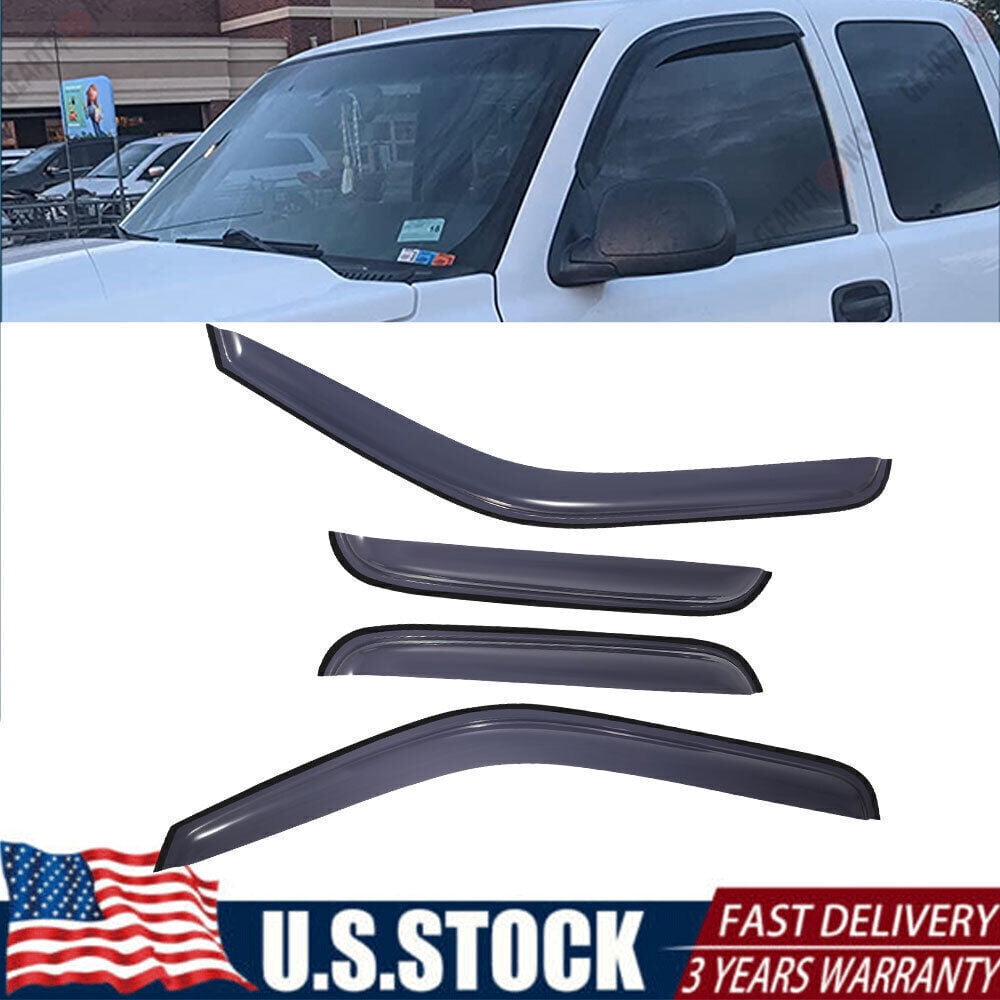 for 1999-06 Chevy Silverado GMC Sierra Extended Cab Window Visors Rain ...