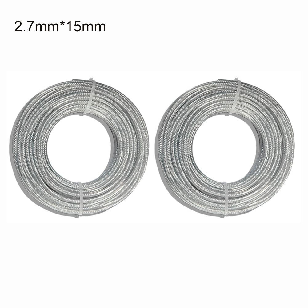 for 2 Sets Core-reinforced Grass Trimmer Line 2.4- 3.5 mm x 15m(30m ...