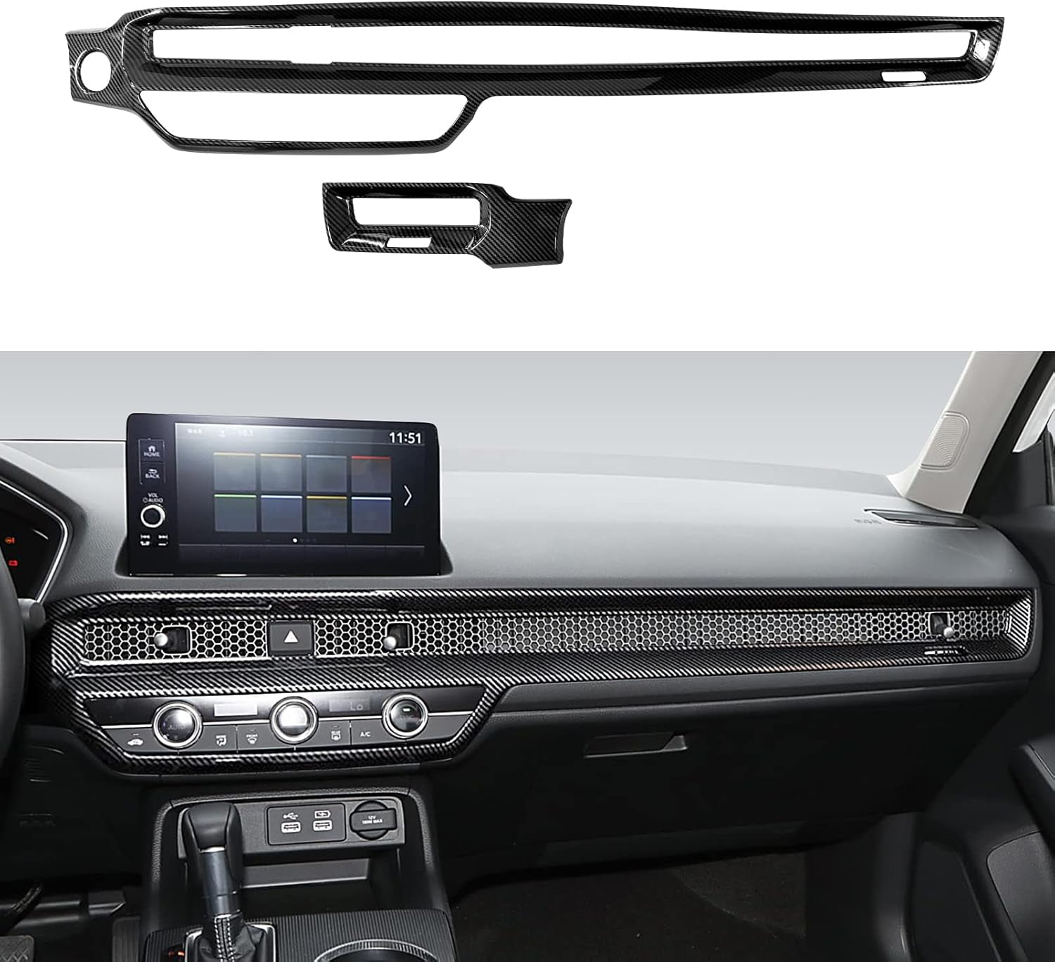 for 2022 2023 2024 2025 Honda Civic 11th Gen Accessories Center Console ...