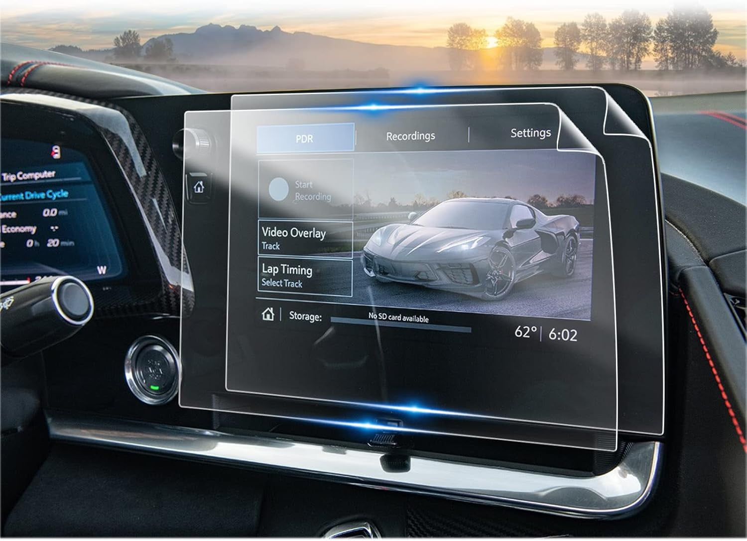 for 2022 2023 2024 Chevrolet Corvette C8 Screen Protector Touchscreen ...