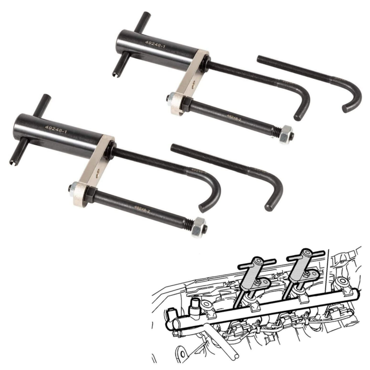 for 27-214 Direct Injection Engines Injector Rail Assembly Remover Tool ...