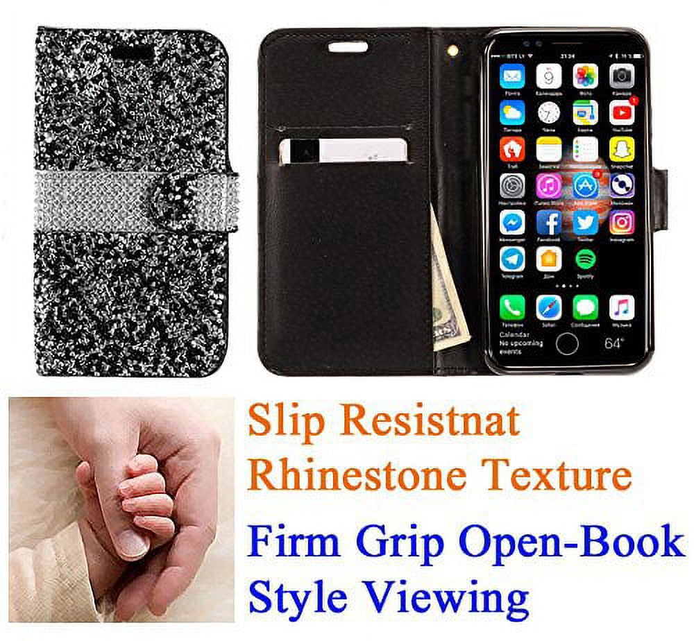 for 5.8" iPhone 10 X Case iphoneX Case Phone Case Hybrid Diamond Wallet ...