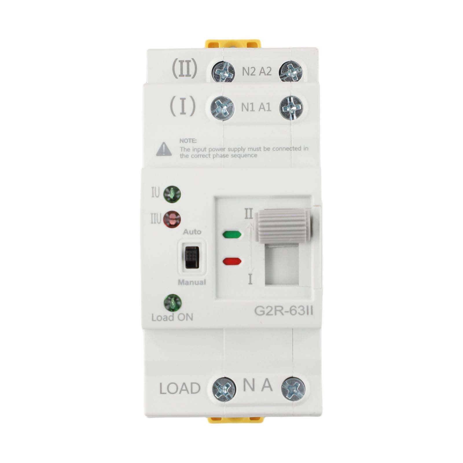 for ATS Dual Power automatic Electrical Transfer switch 2P 63A 220V For ...