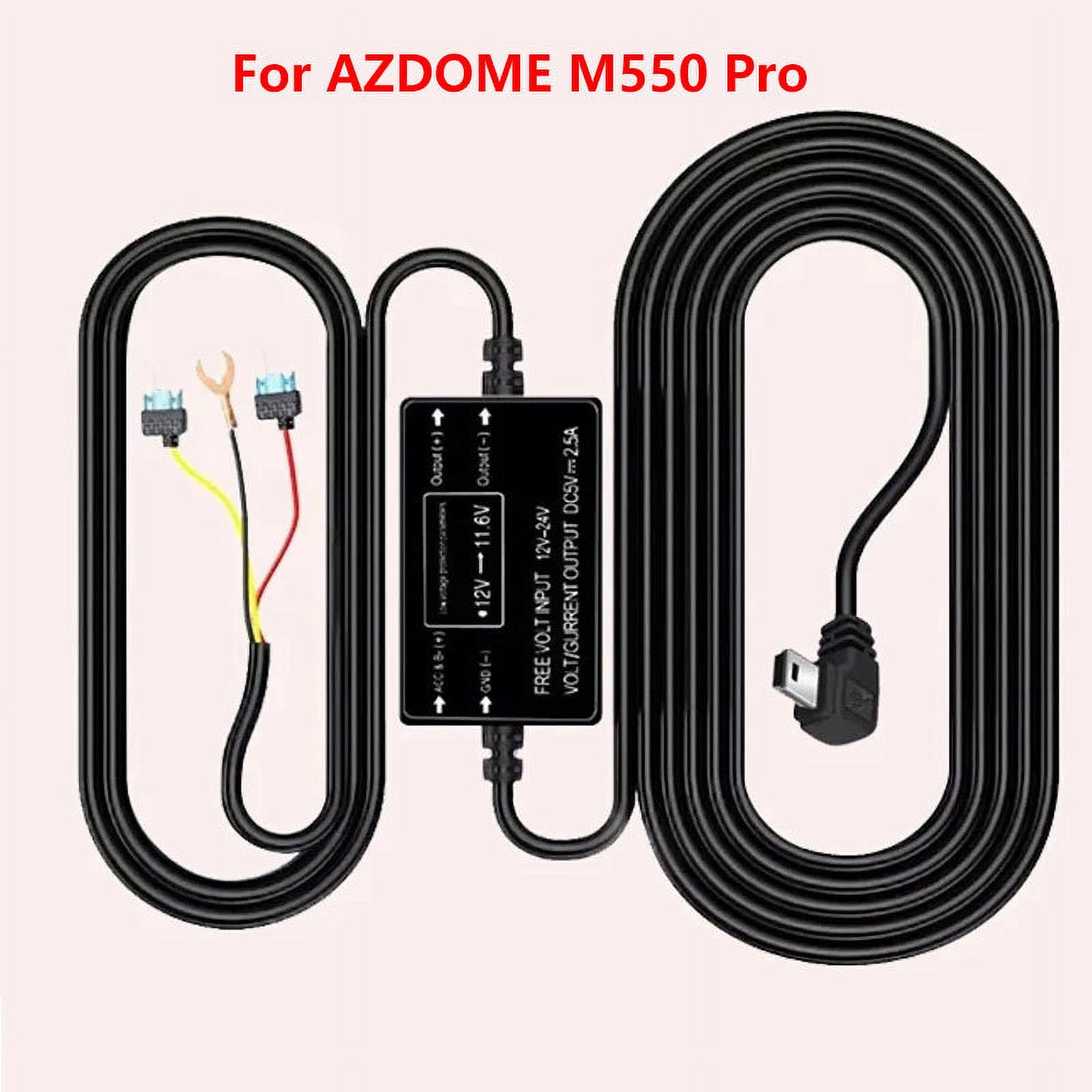 for AZDOME M550 Pro 3 Wire ACC Detection Hardwire Kit 12V/24V to 5V 3A ...