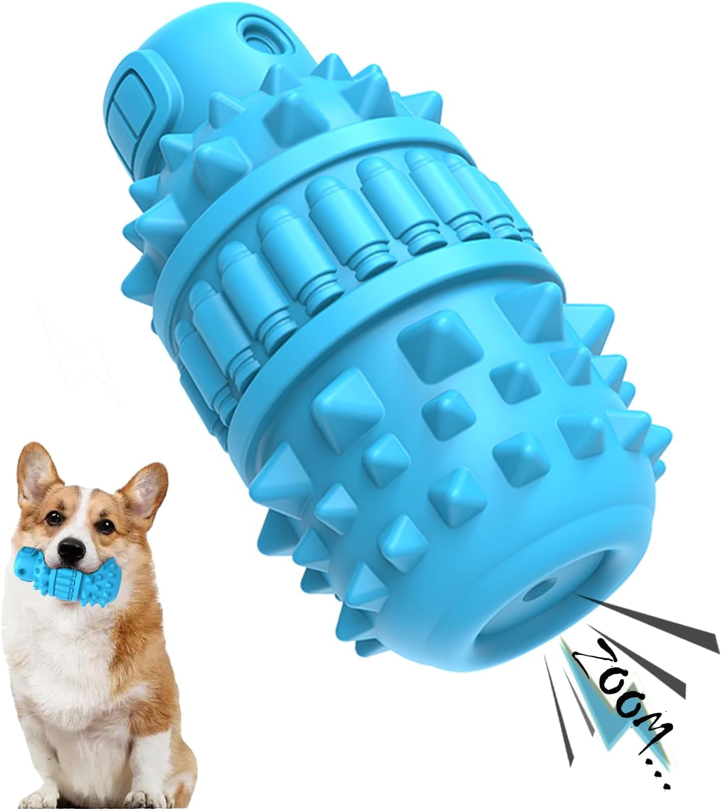 for Aggressive Chewers,Interactive Rubber & Squeaky for Medium Breed ...
