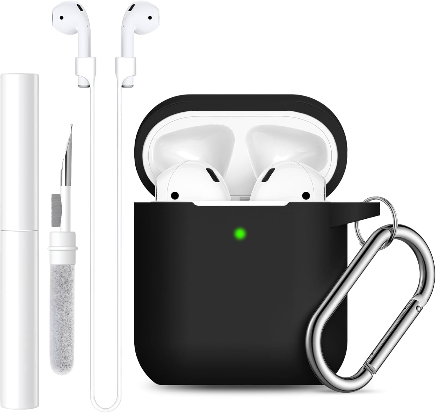 for Airpod Case Cover, with Cleaner Kit and Magnetic Airpod Strap Anti ...