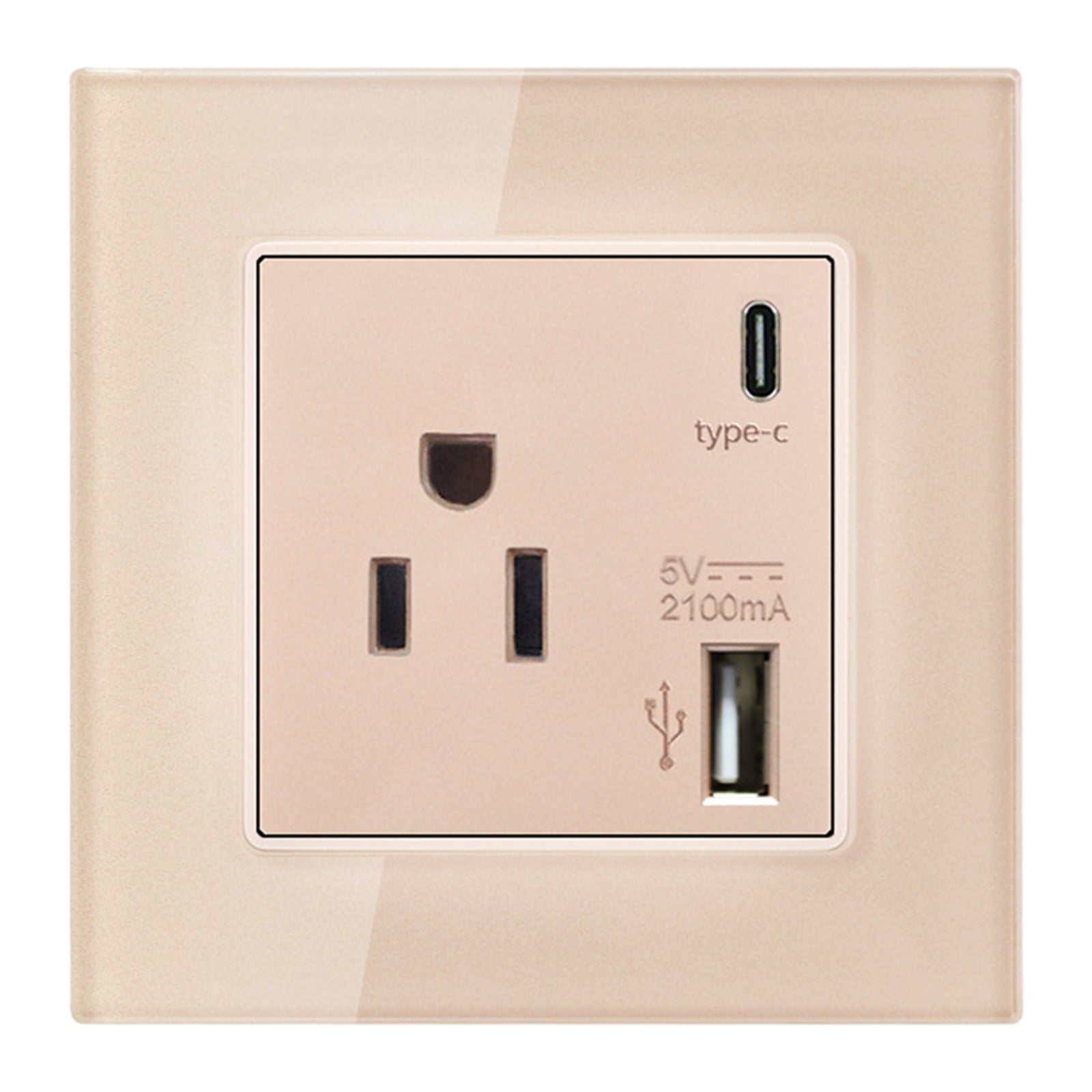 for American 16A USB+type-c socket American standard power switch ...