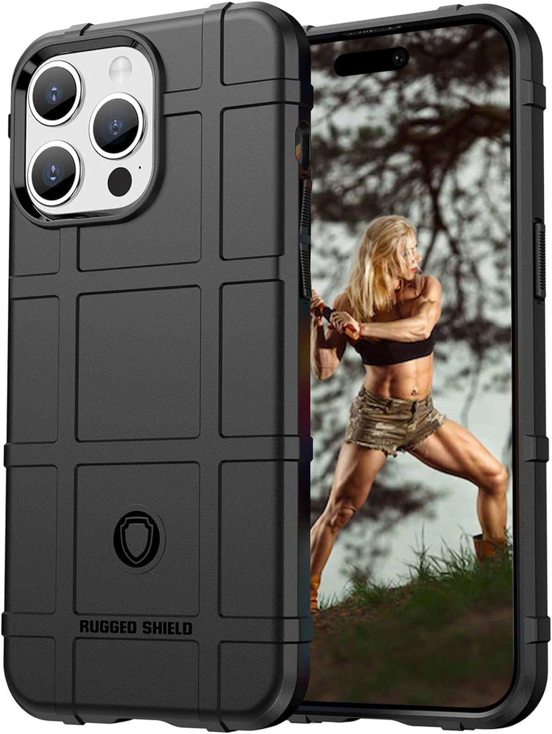 for Apple iPhone 15 Pro Case for Man, Heavy Duty Shockproof Phone Case ...