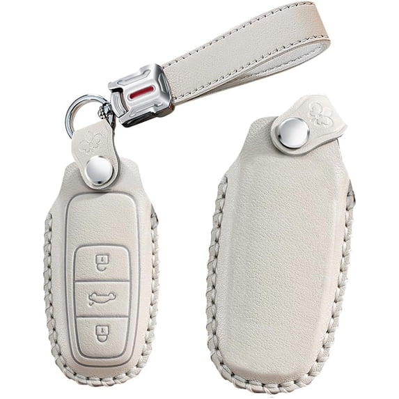 for Audi Key Fob Cover Case Leather Key Shell Key Case Compatible with ...