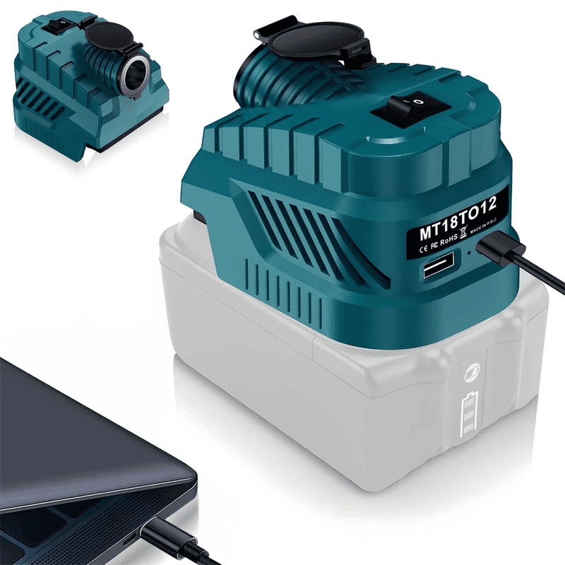 for Bos*ch 18V to 12V Step-Down Converter Power Battery Adapter Wheel ...