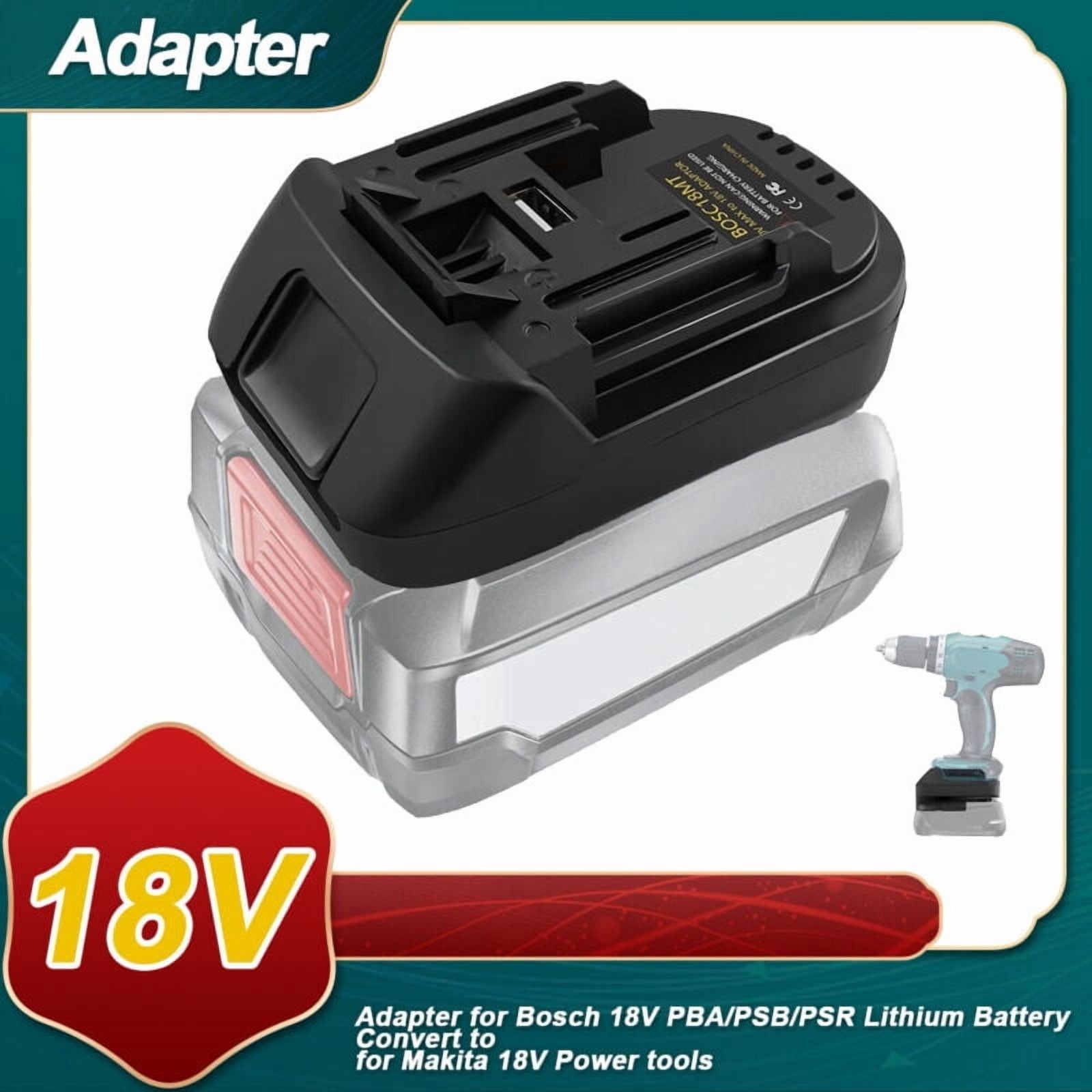 for Bosch to for Makita Battery Adapter for Bosch 18V PBA Battery ...