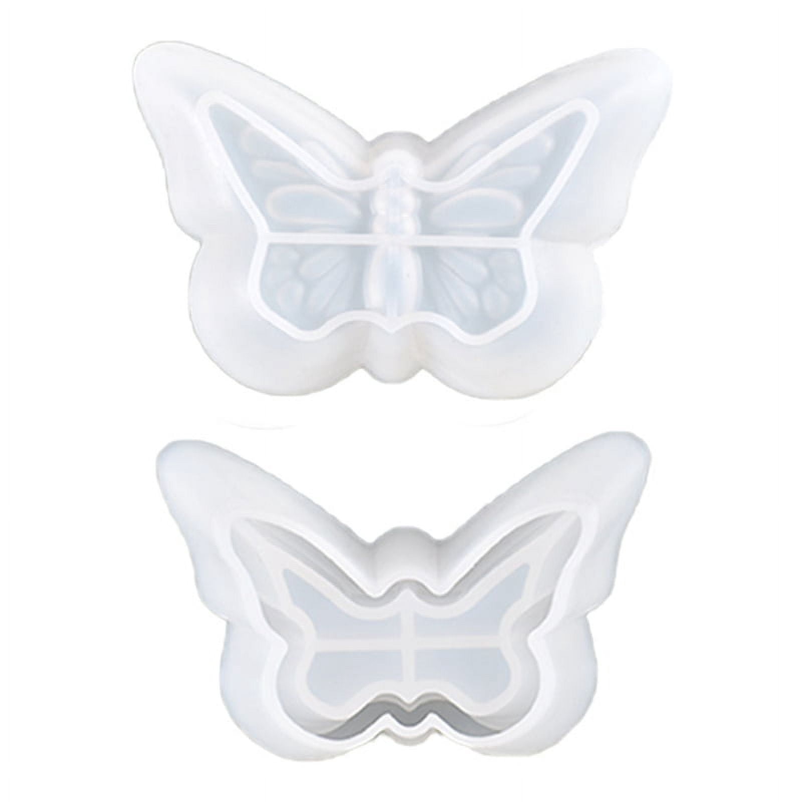 for Butterfly Storage Box with Lid Epoxy Resin Mold Bowl Dish Jewelry ...