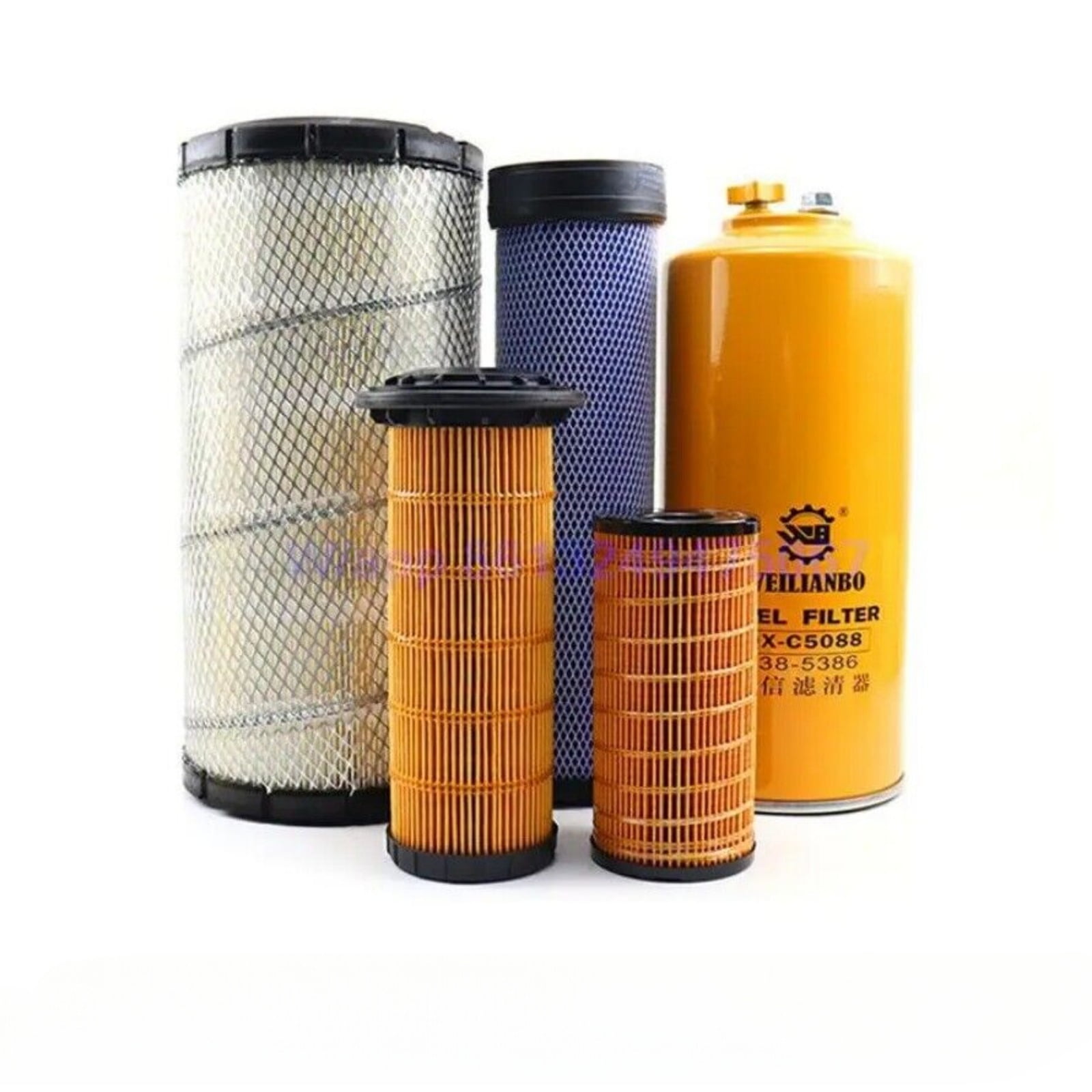 for CAT E312D2 313D2 oil filter, diesel filter, air filter, oil-water ...