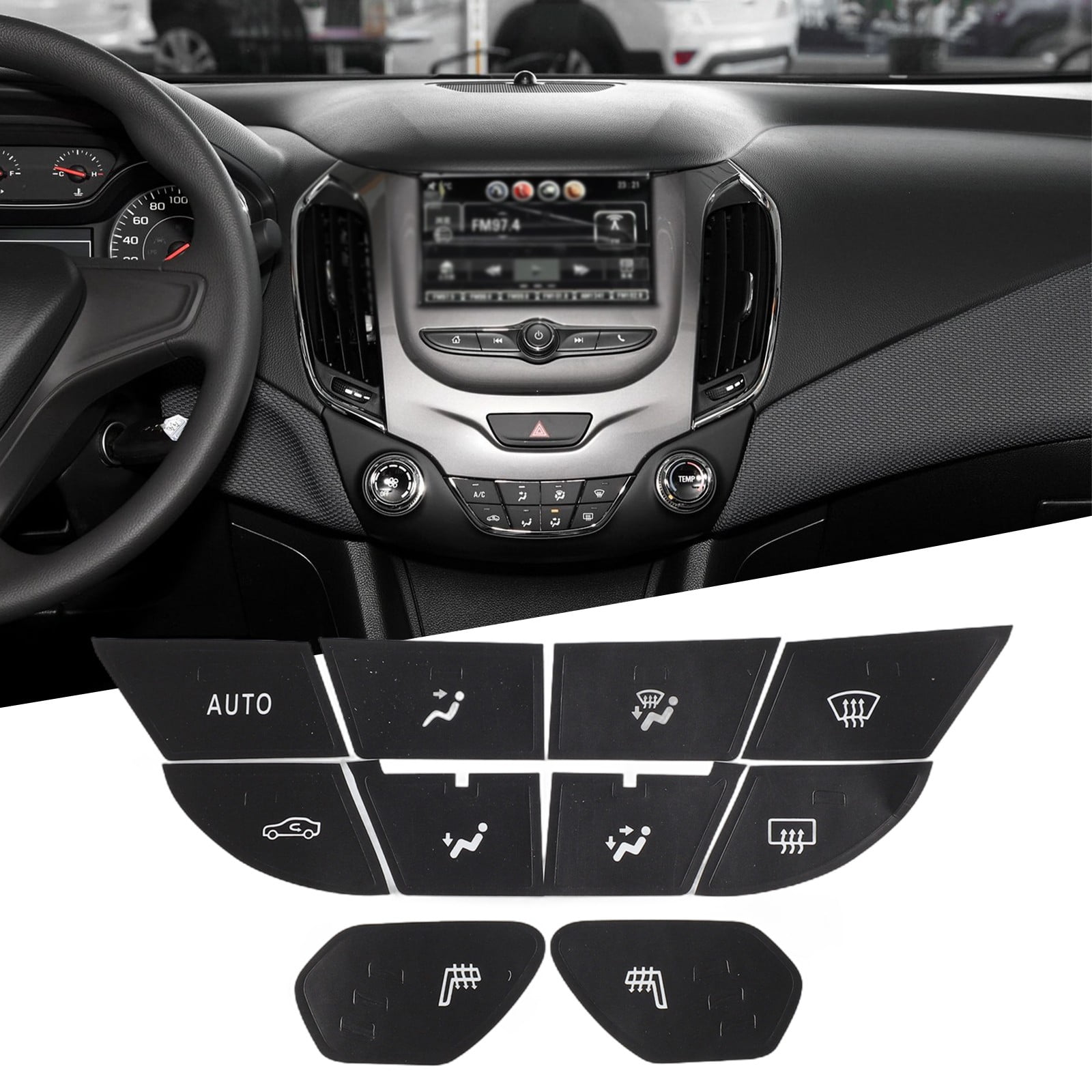 for Chevrolet for Cruze AC A/C Control Button Worn Repair Kit Decals ...