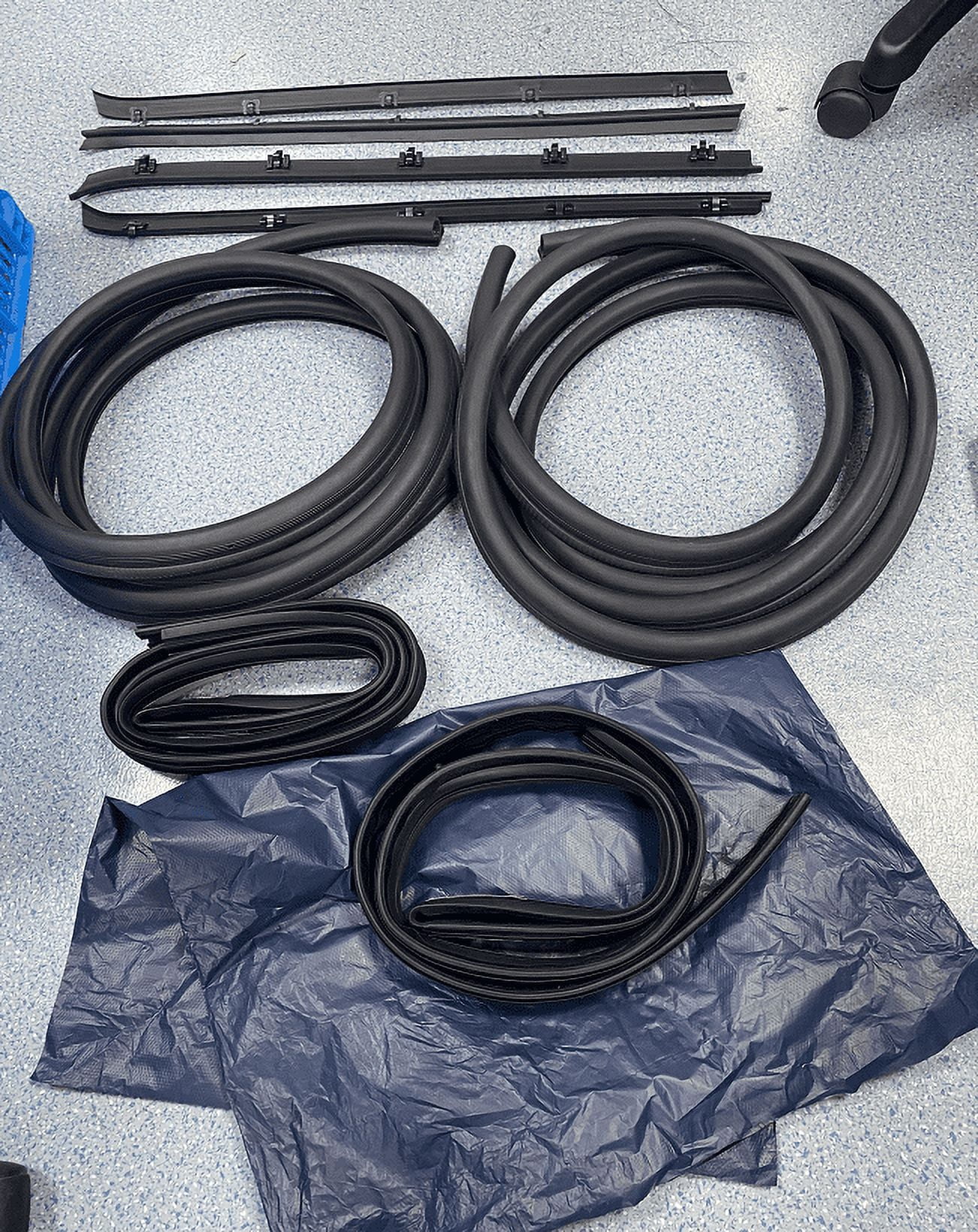 for Chevy GMC Truck Front Door Window Run Sweep Felts Weatherstrip ...