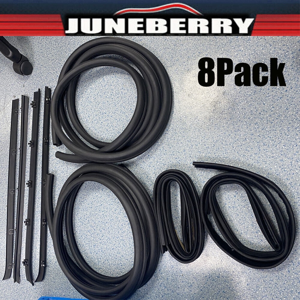 for Chevy GMC Truck Front Door Window Run Sweep Felts Weatherstrip ...